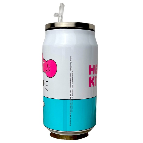 Sanrio | Dining | Hello Kitty Stainless Steel Soda Can Water Bottle ...